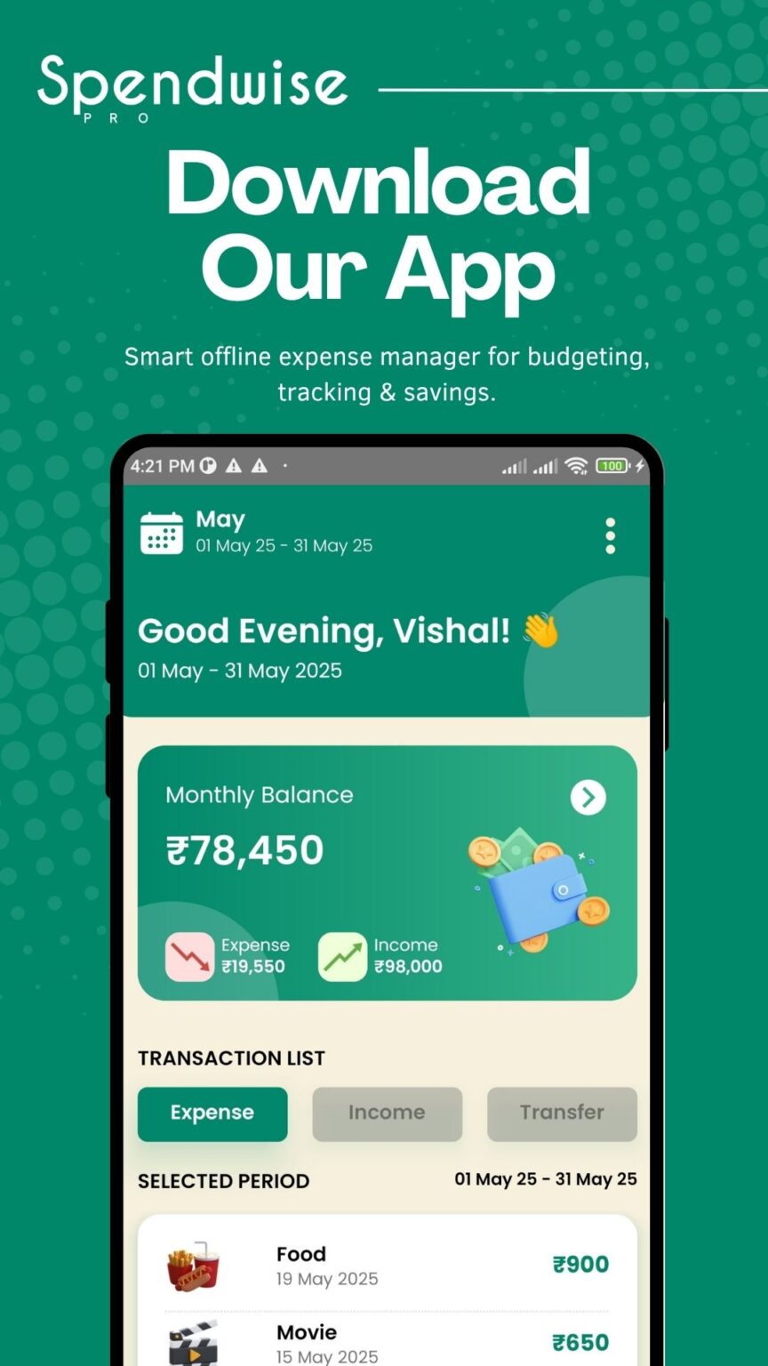 Spendwise Pro – You expense manager app
