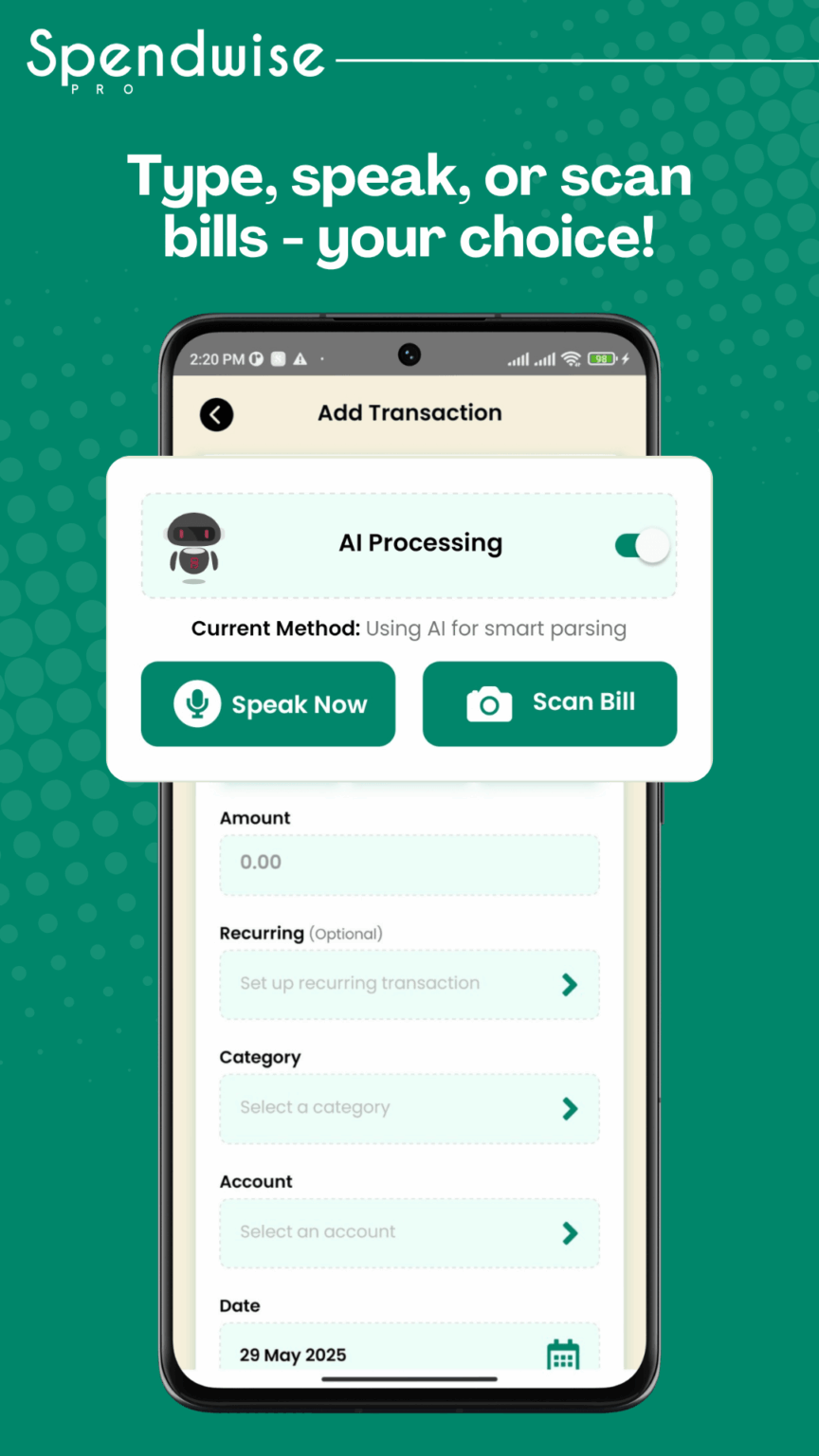 Spendwise Pro – You expense manager app